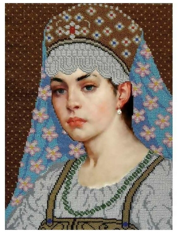 Набор вышивки бисером "Дворянка", 26x36 см, Вышиваем бисером