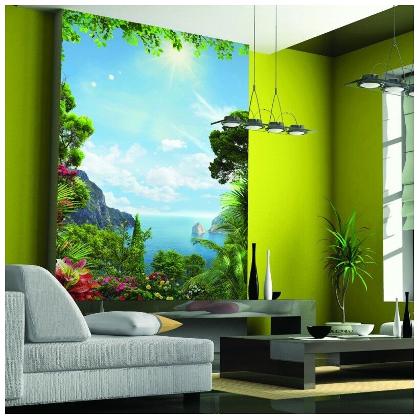 Фотообои Milan Райский уголок, M2109, 200х270 см, виниловые на флизелиновой основе