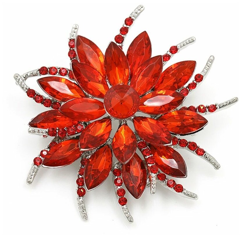 Брошь, стразы