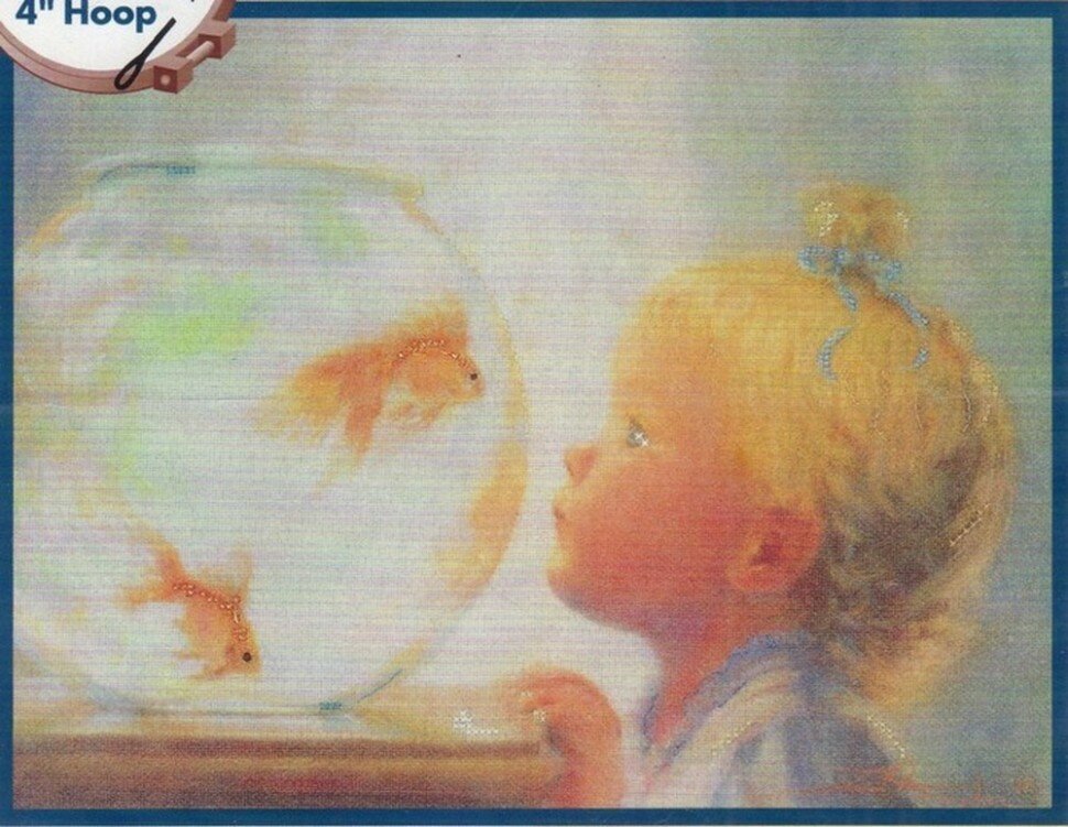 Набор для вышивания Bucilla #42376 Look into My World (Загляни в мой мир), Гладь, 30.5 x 22 см