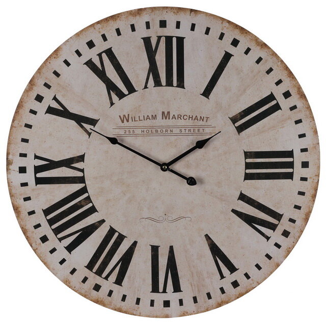 Настенные часы William Marchant 60 см белые, Koopman (Купман), Y36000070-4