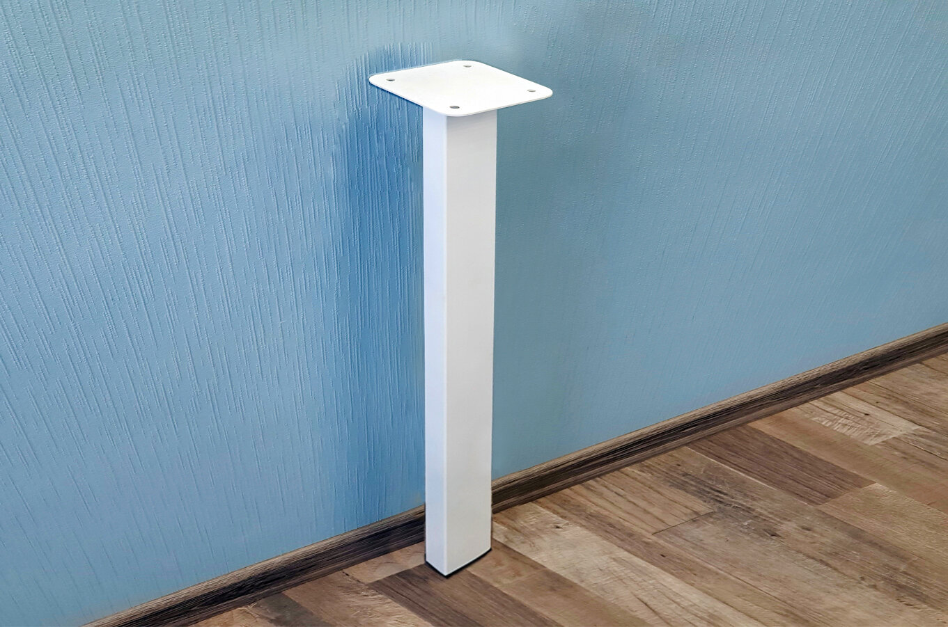 Ножка для журнального столика 350 40х20 (1 шт.) металличесая регулируемая белая Лофт