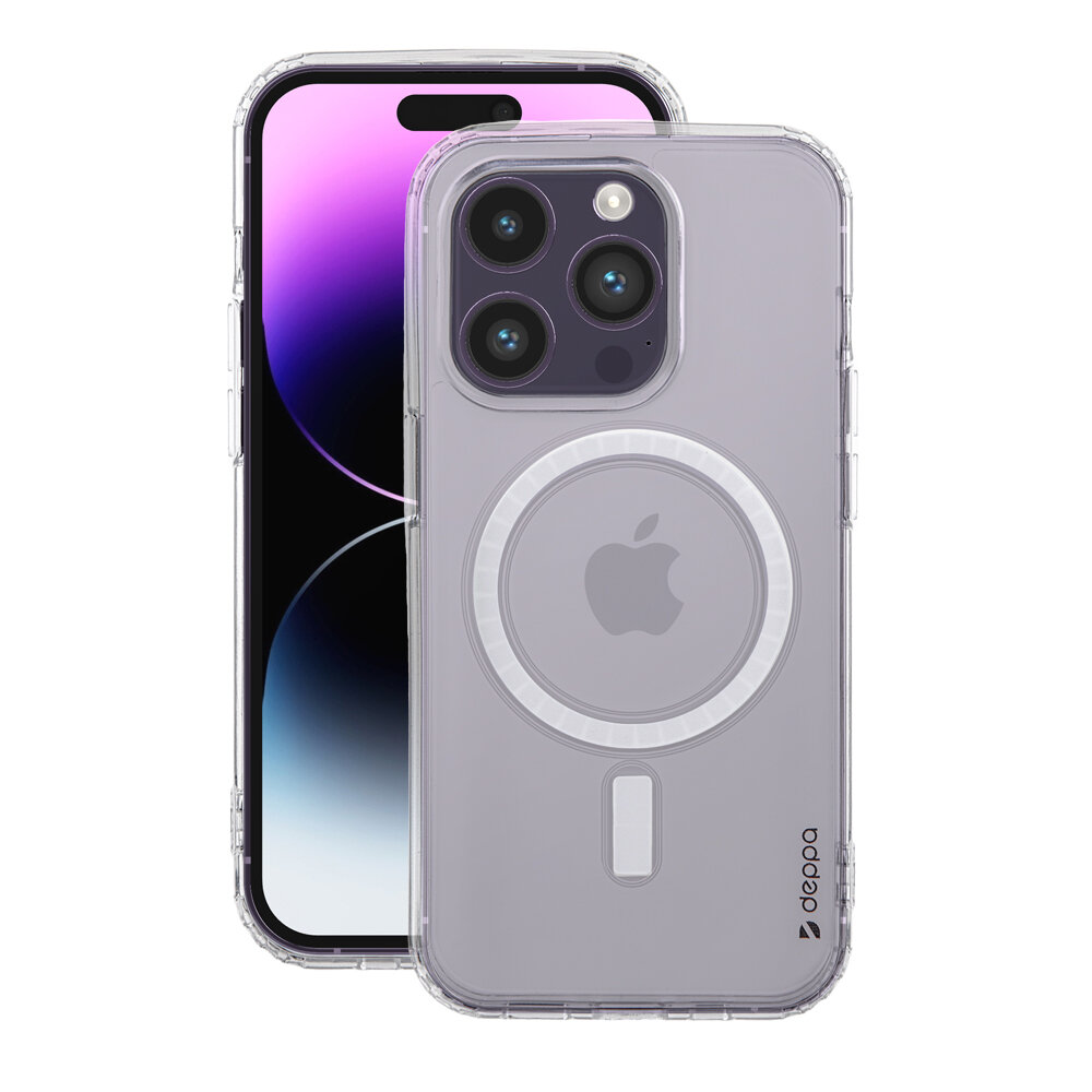 Чехол Gel Pro магнитный для Apple iPhone 14 Pro (2022), прозрачный, Deppa, PET UNI, Deppa 88333
