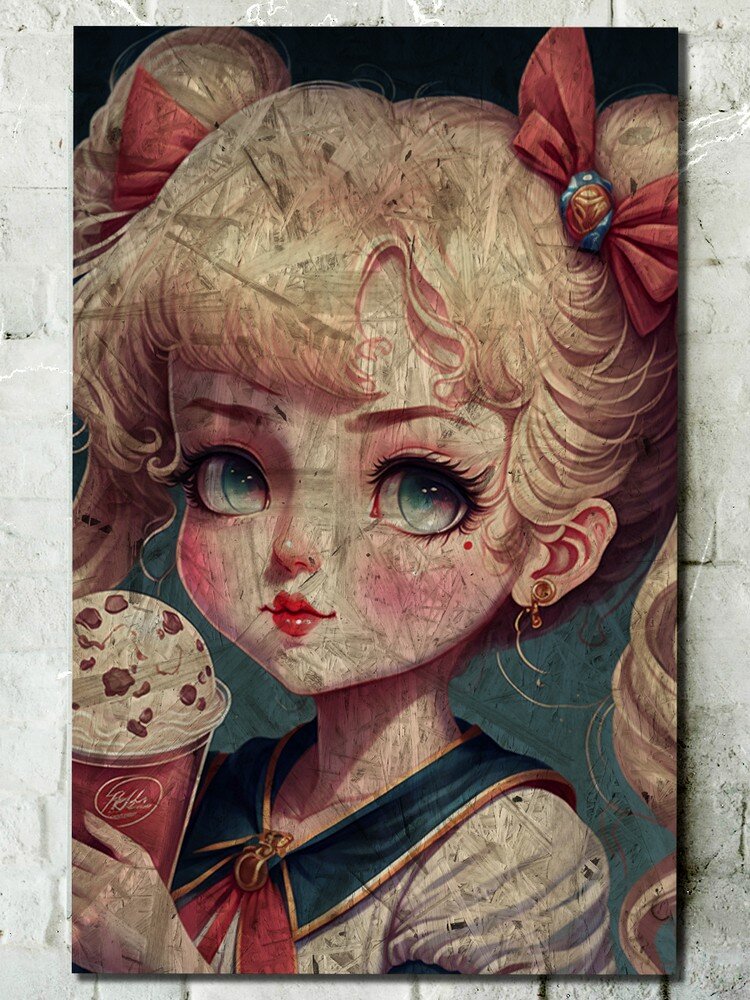 Картина интерьерная на рельефной доске ОСП Sailor Moon Crystal - 17069