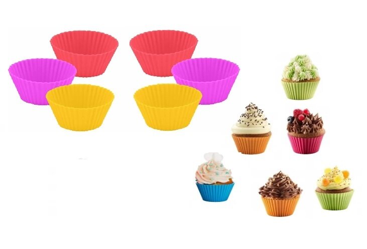Формы для маффинов , кексов , набор из 6 шт