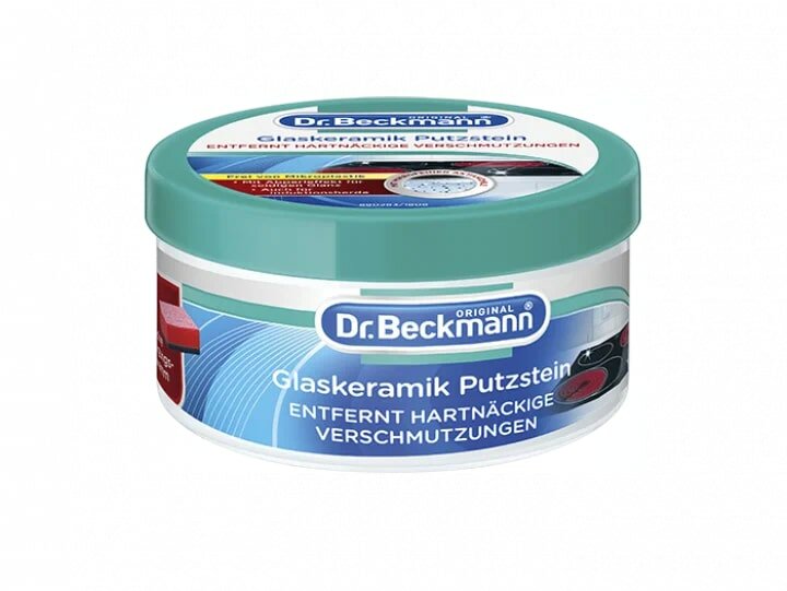 Dr.Beckmann Паста Glaskeramik Putzstein для чистки стеклокерамики с активированным углем, 250 г