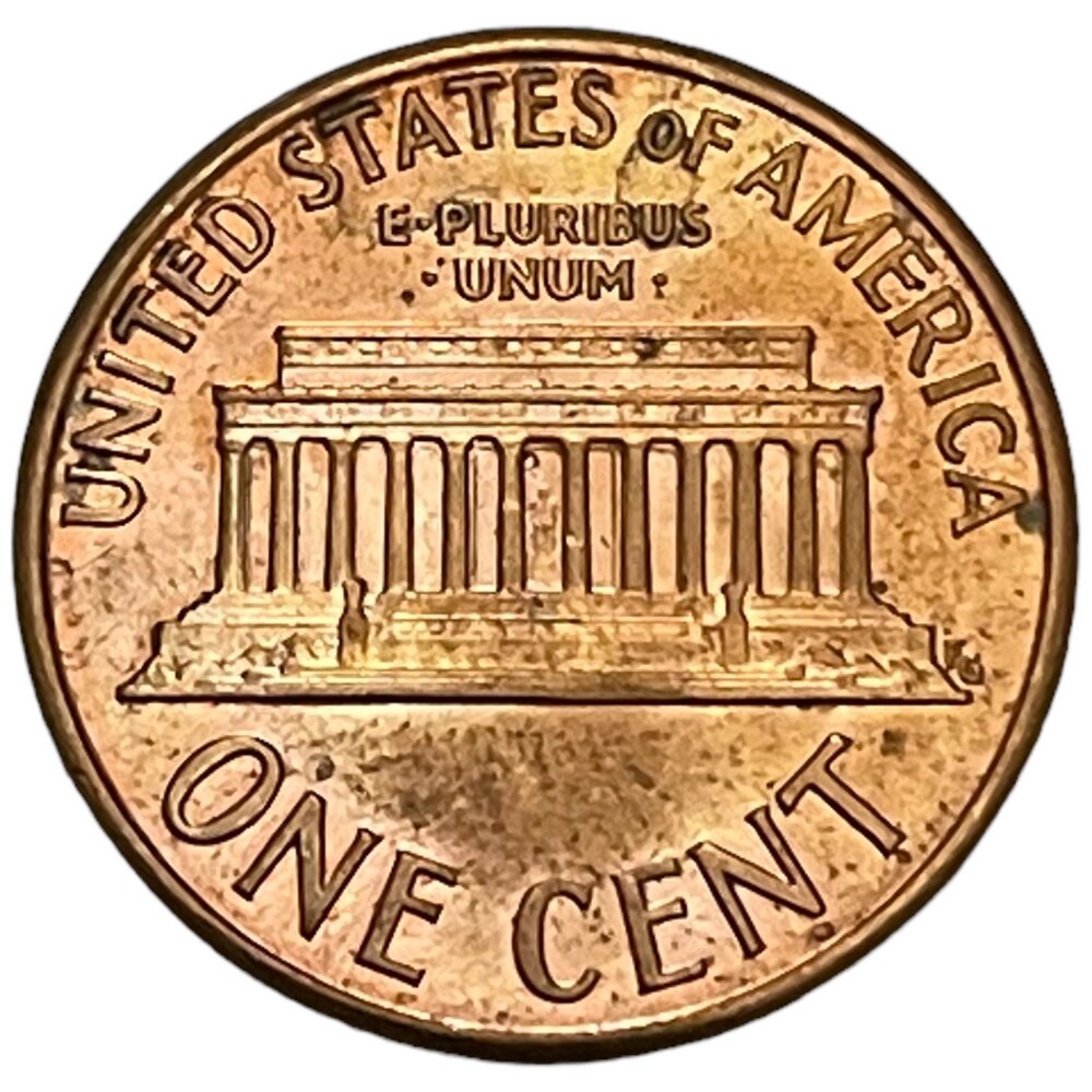 США 1 цент 1989 г. (Memorial Cent, Линкольн)