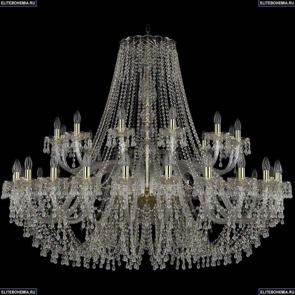 1410/24+12/530/G/V0300 Хрустальная подвесная люстра Bohemia Ivele Crystal