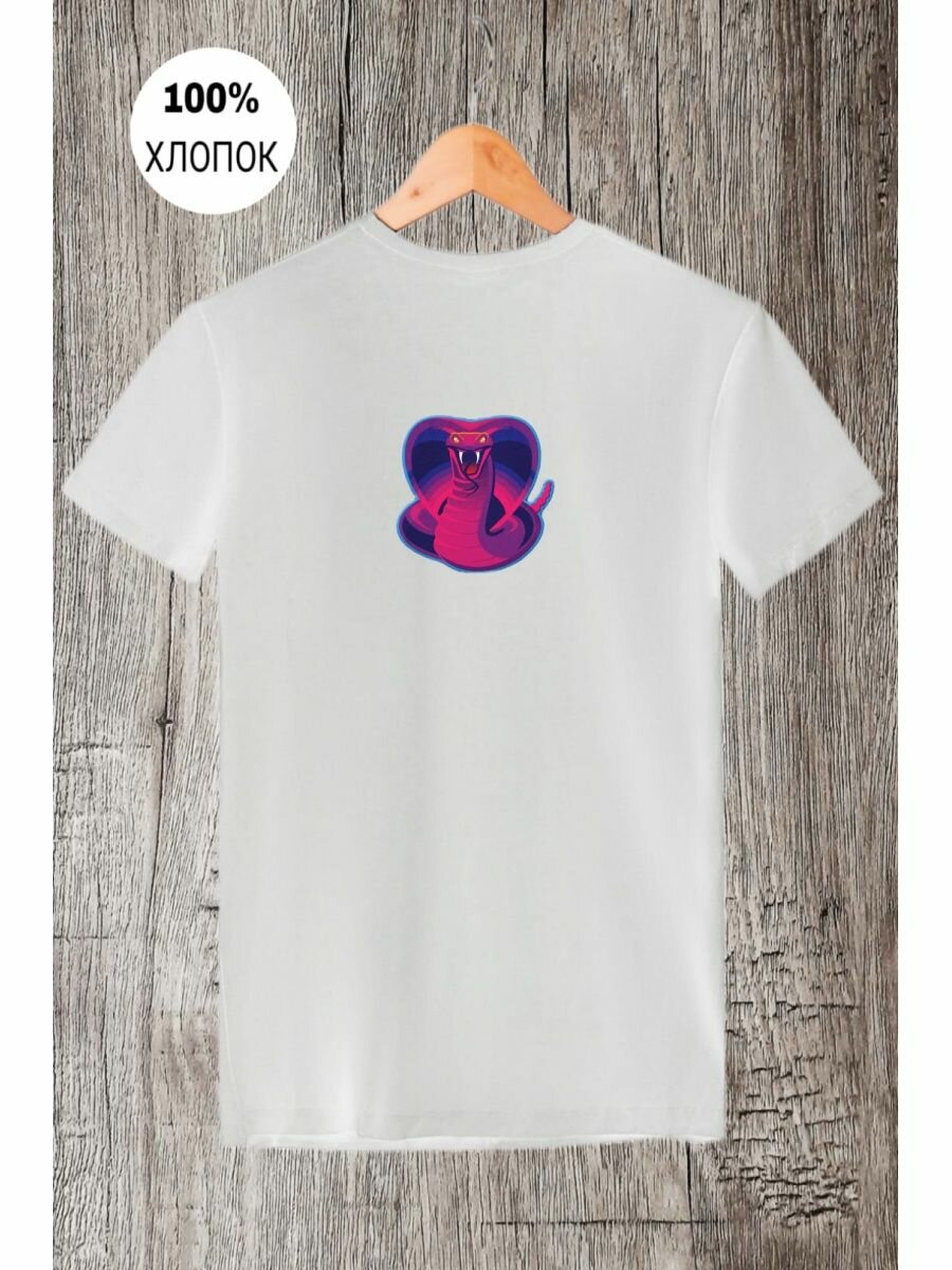 Футболка эмблема кобра змея neon