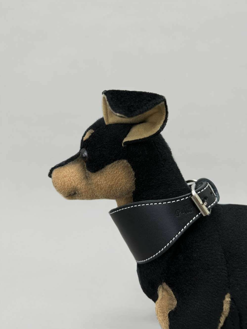 Ошейник для собак средних пород из мягкой кожи ширина 6 см