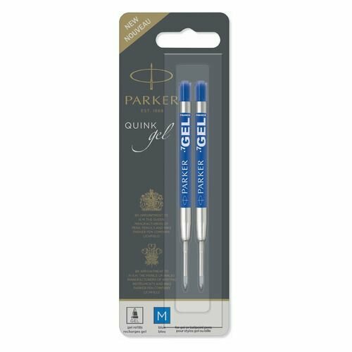 Стержень гелевый Parker Z10 (1950364) M 0.7мм синие чернила для ручек шариковых блистер (2шт)