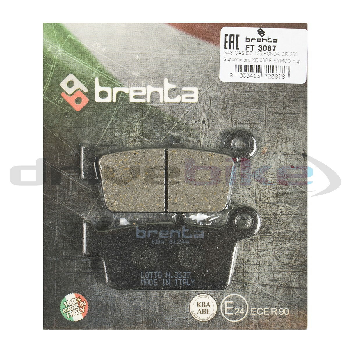 BRENTA Тормозные колодки FT 3087 Organic