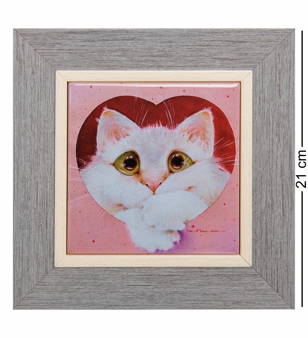 Панно керамическое 'Ты навсегда в моем сердце' 10х10