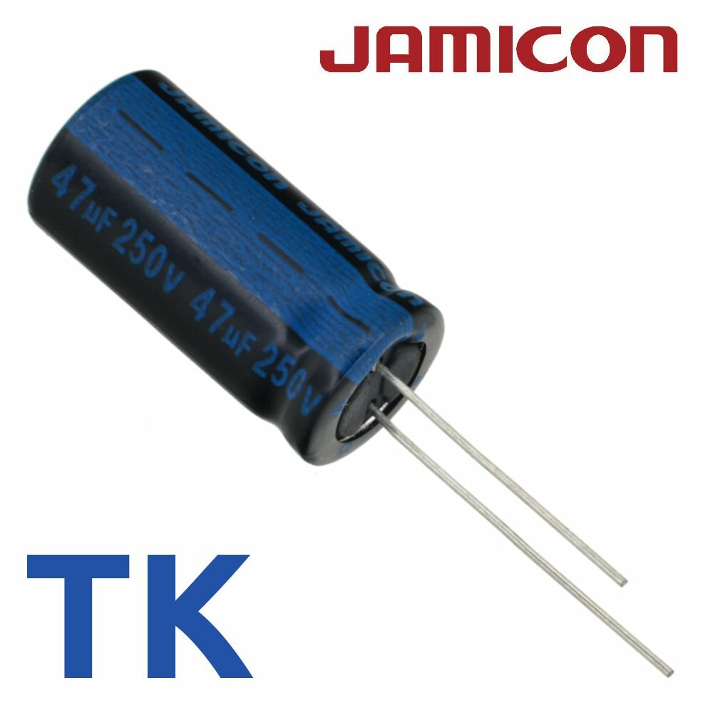 47мкФ 250В / TK / 12,5x25 / 105 С / конденсатор электролитический (1шт)