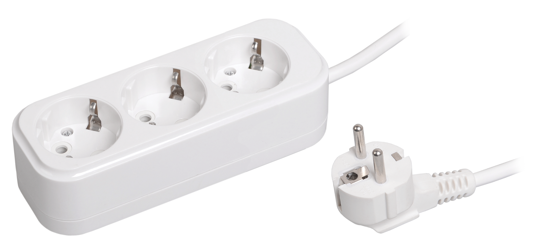 Удлинитель сетевой 3-х мест. У03 с з/к 1.5м 16А/250В 2P+PE 3х1мм² без выкл. IEK