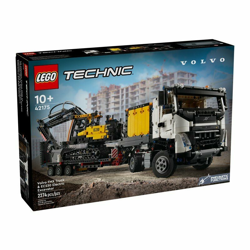 Lego Technic 42175 Грузовик Volvo FMX и экскаватор EC230