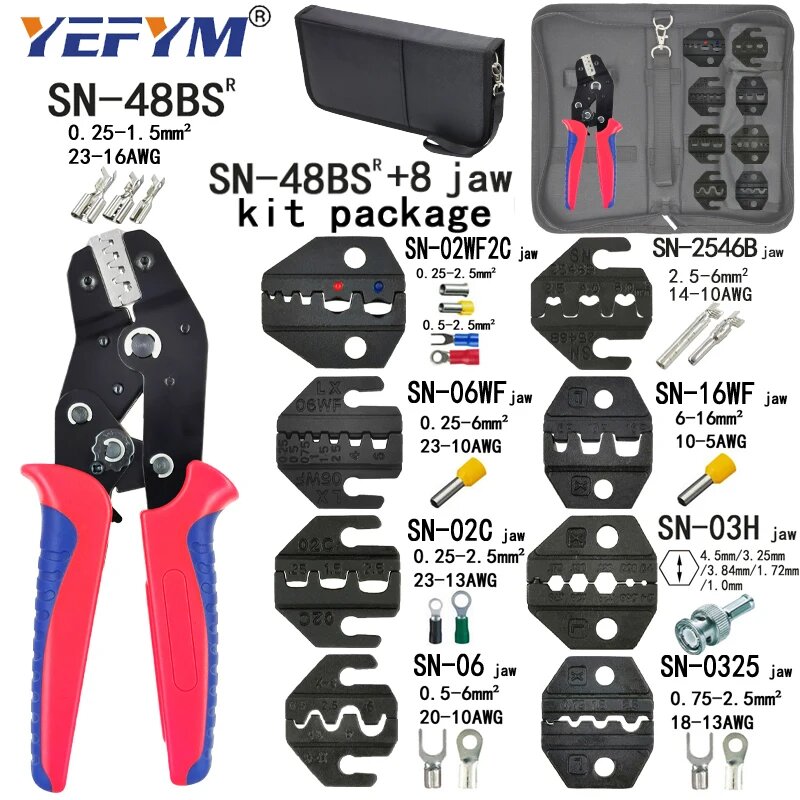 Плоскогубцы YEFYM SN-48BS 8 jaw kit