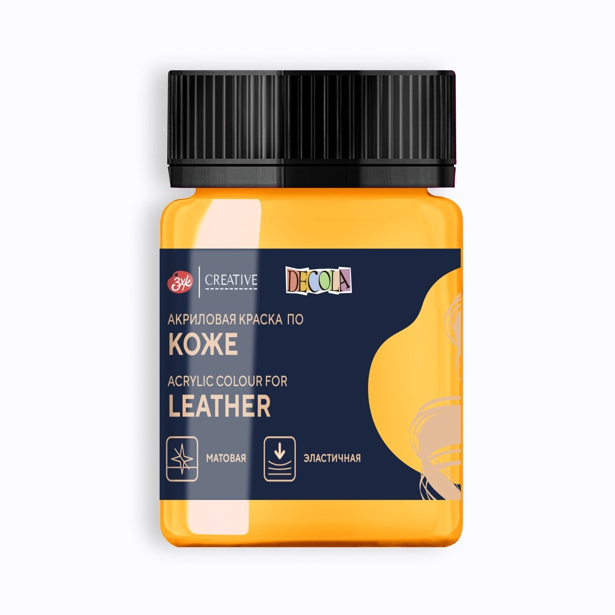 Краска по коже DECOLA охра банка 50мл