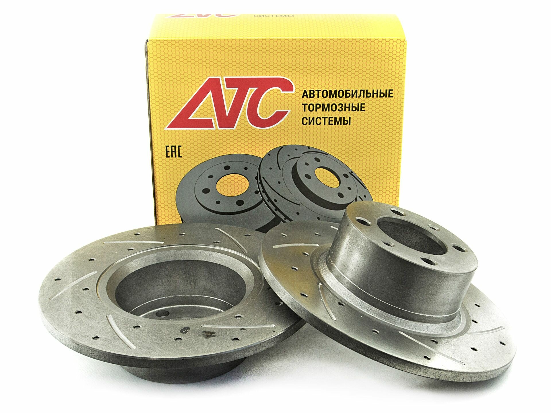 Диски тормозные АТС, для LADA 2101, передние, чугун, 13", 2 шт