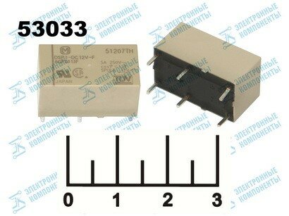 Реле =12V 5A/250V DSP1-DC12V-F