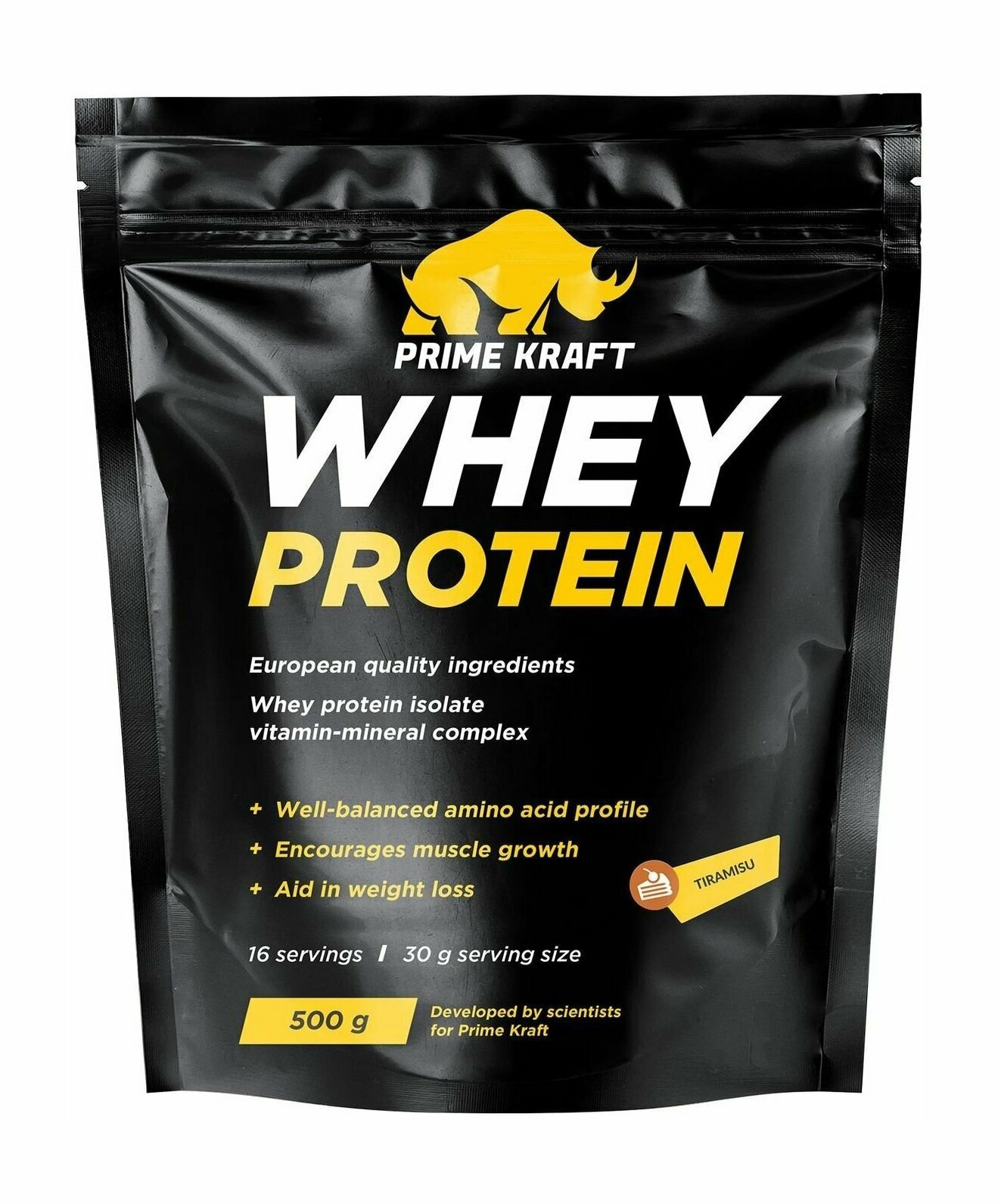 Сывороточный протеин Prime Kraft Whey Protein 500 г, тирамису