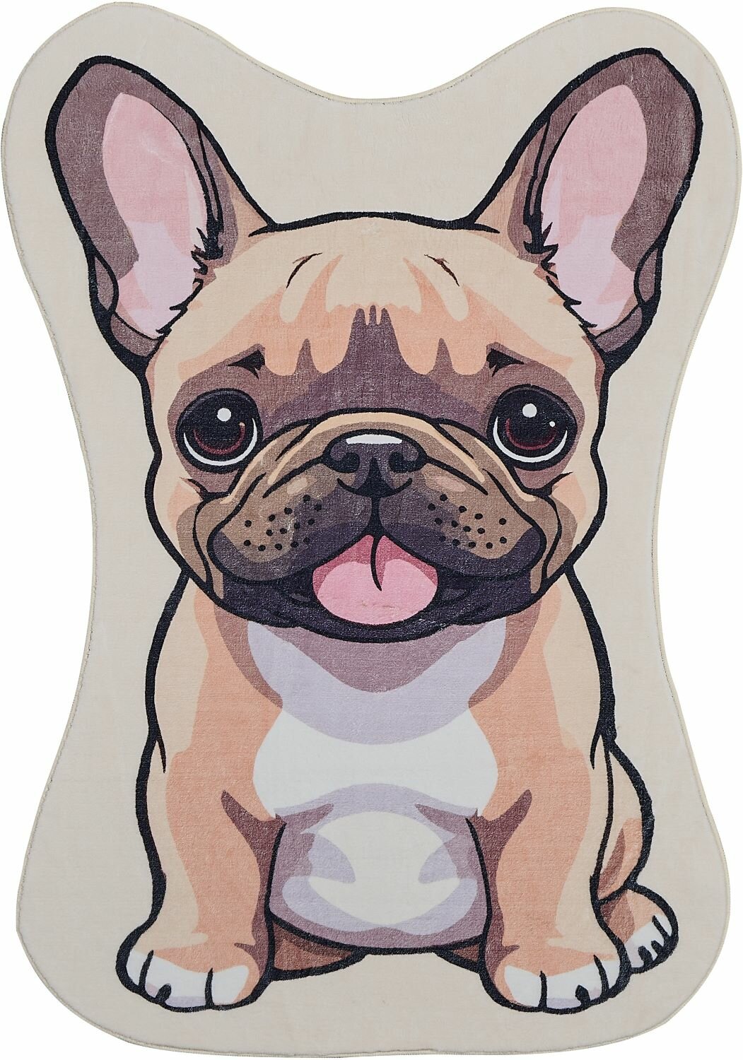 Коврик детский принтованный Kindora VA-09 "Очаровательный маленький бульдожек" 70x100см