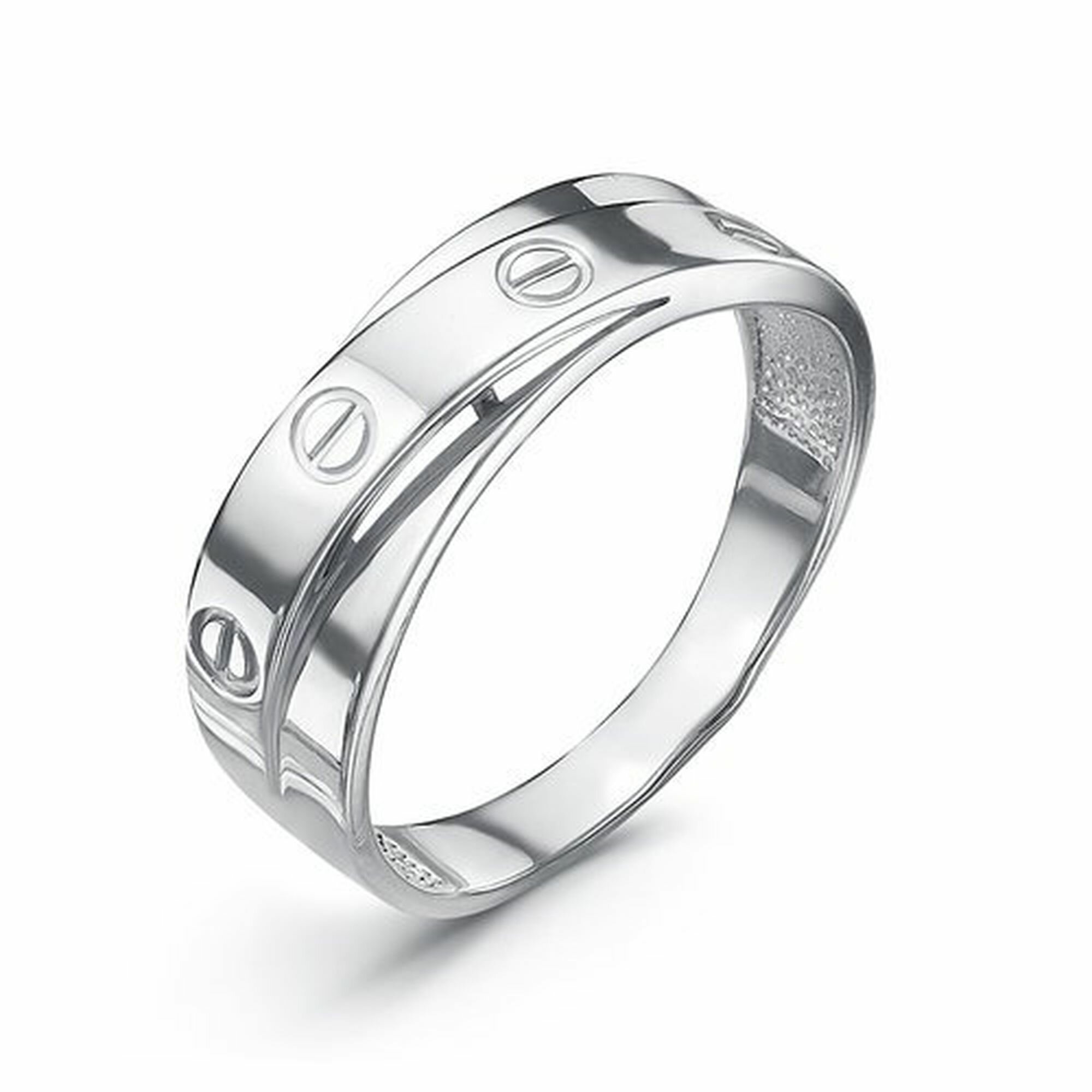 Кольцо, серебро, 925 проба, родирование