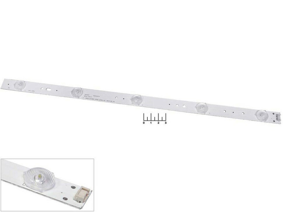 Светодиодный модуль 3V 40.5см 5LED с линзой 5800-W43001-3P00/E214887/E465853