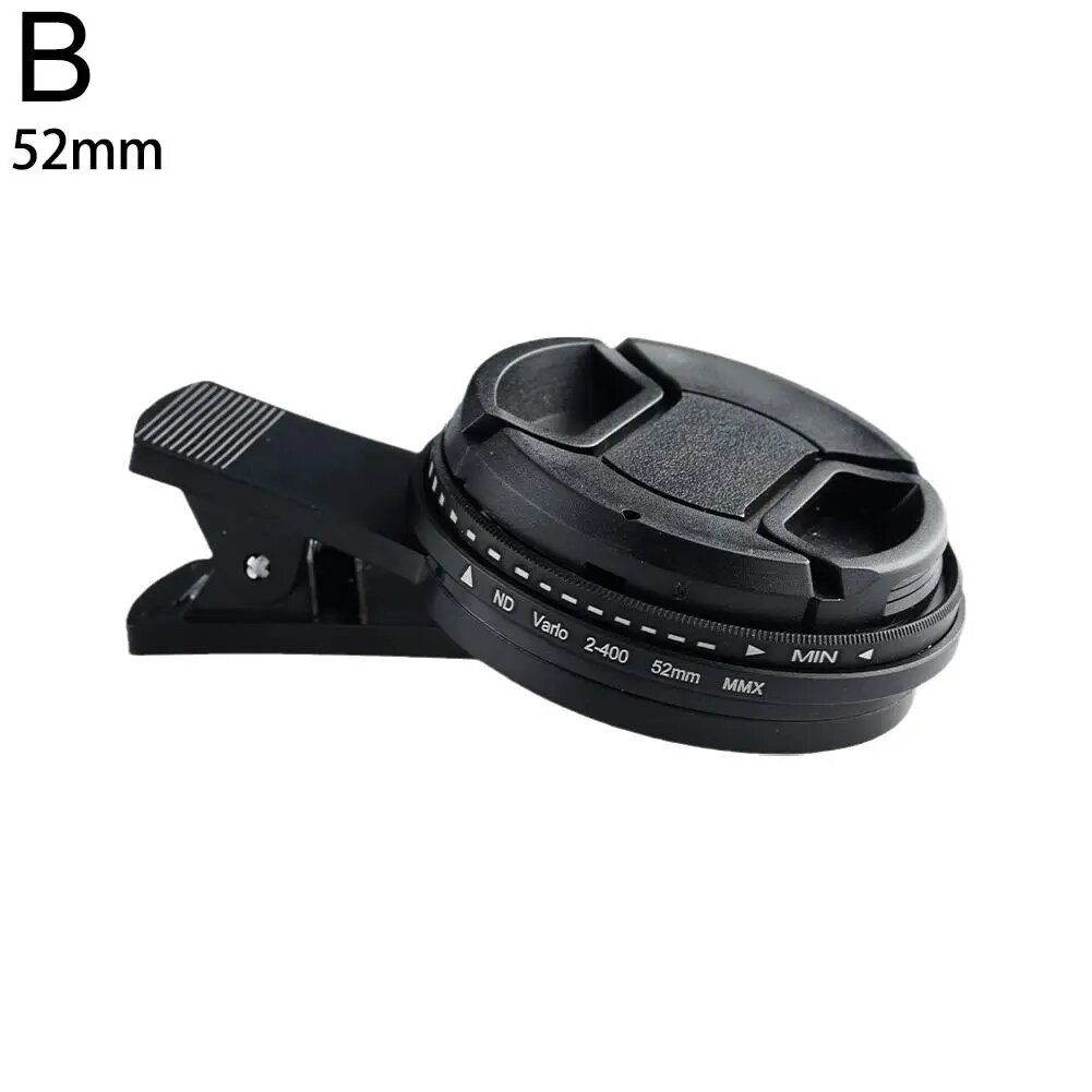 Фильтр Для Объектива Мобильного Телефона 37 Мм С Регулируемым Зажимом Плотности ND 2-400 52mm