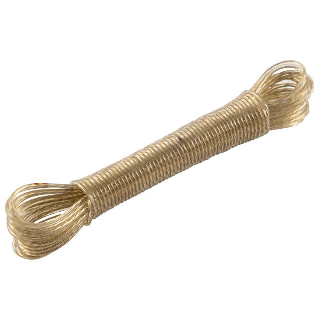 Шнур бельевой рыжий КОТ 10м металл, полипропилен