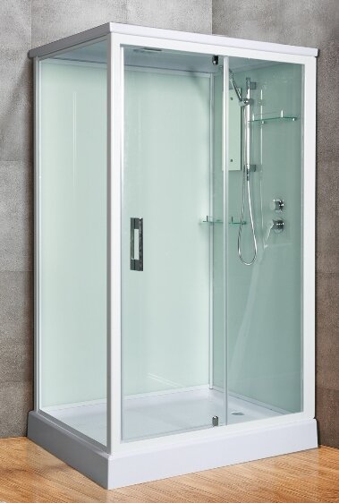 Душевая кабина River TANA 120/90 прямоугольник, дверь распашная, с крышей