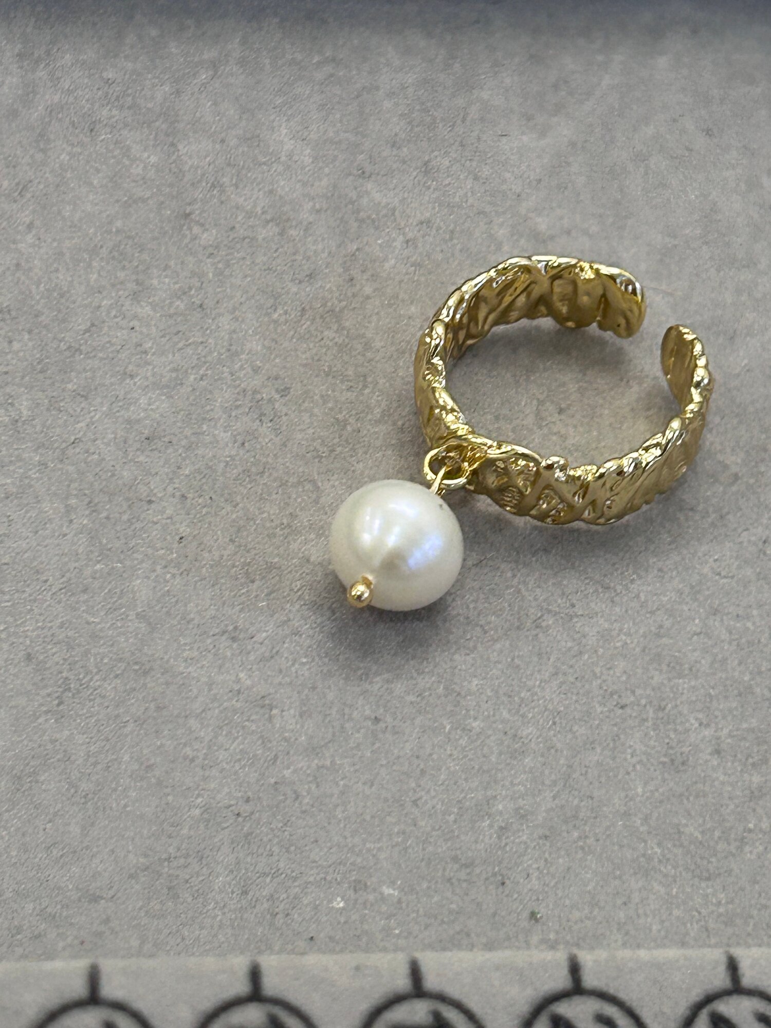 Кольцо-кулон, жемчуг пресноводный