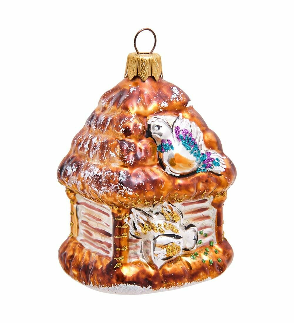 Фигурка "Домик" ёлочное украшение A2176945 Элита, Стекло