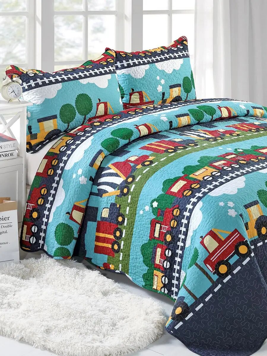 Покрывало 230х250 Patchwork наволочки 50х70 хлопок