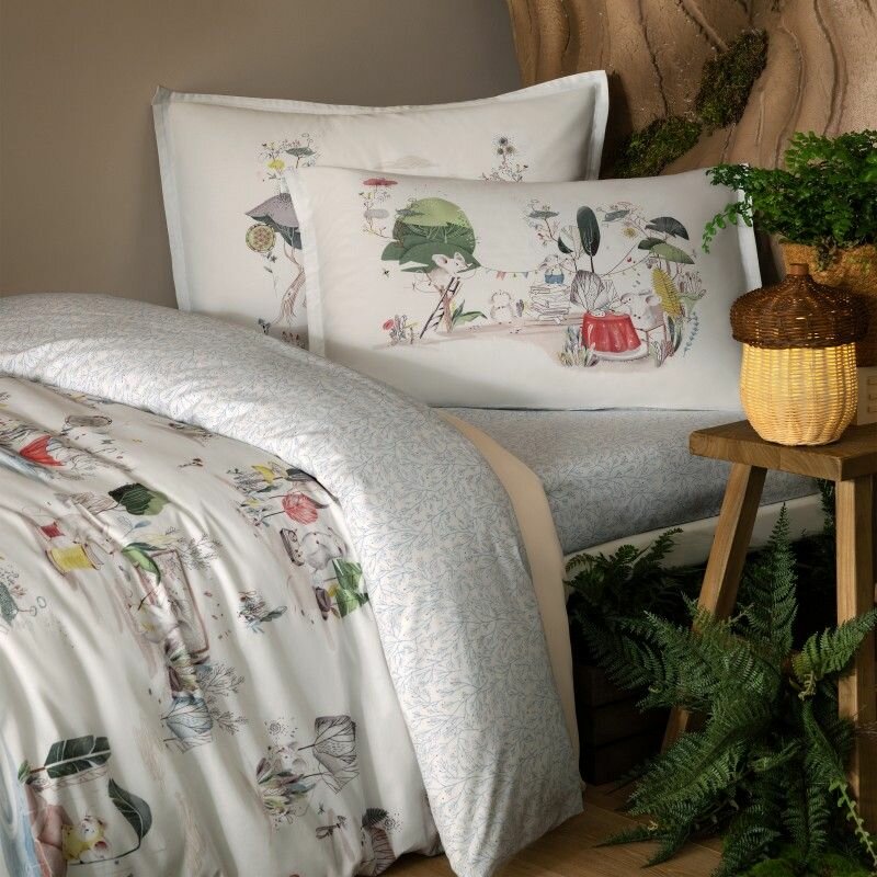 Togas Наволочка пикколо бел-зел 50x70, 1пр, Хлопок Роял сатин