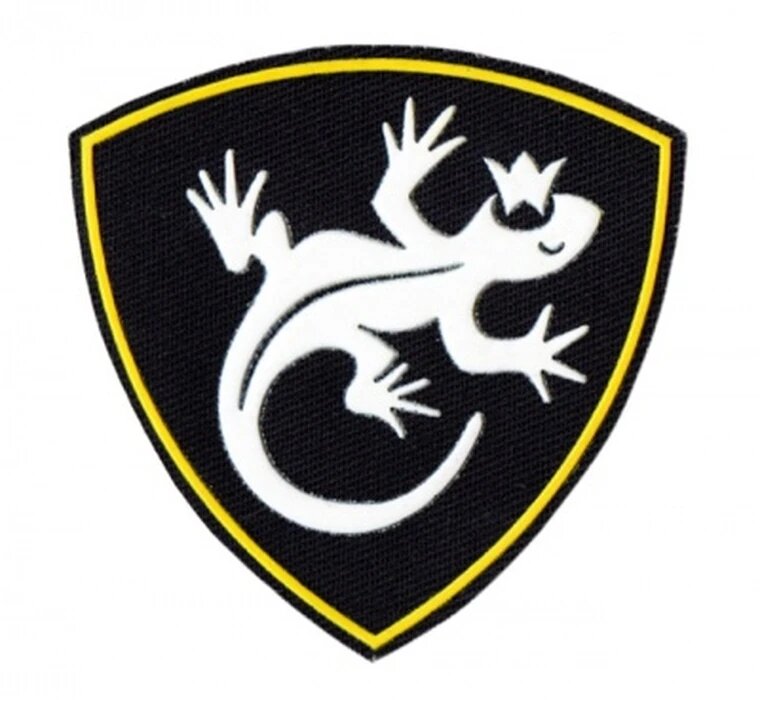 Шеврон пластизолевый ВВ Уральского округа "ящерица", военная форма нашивки