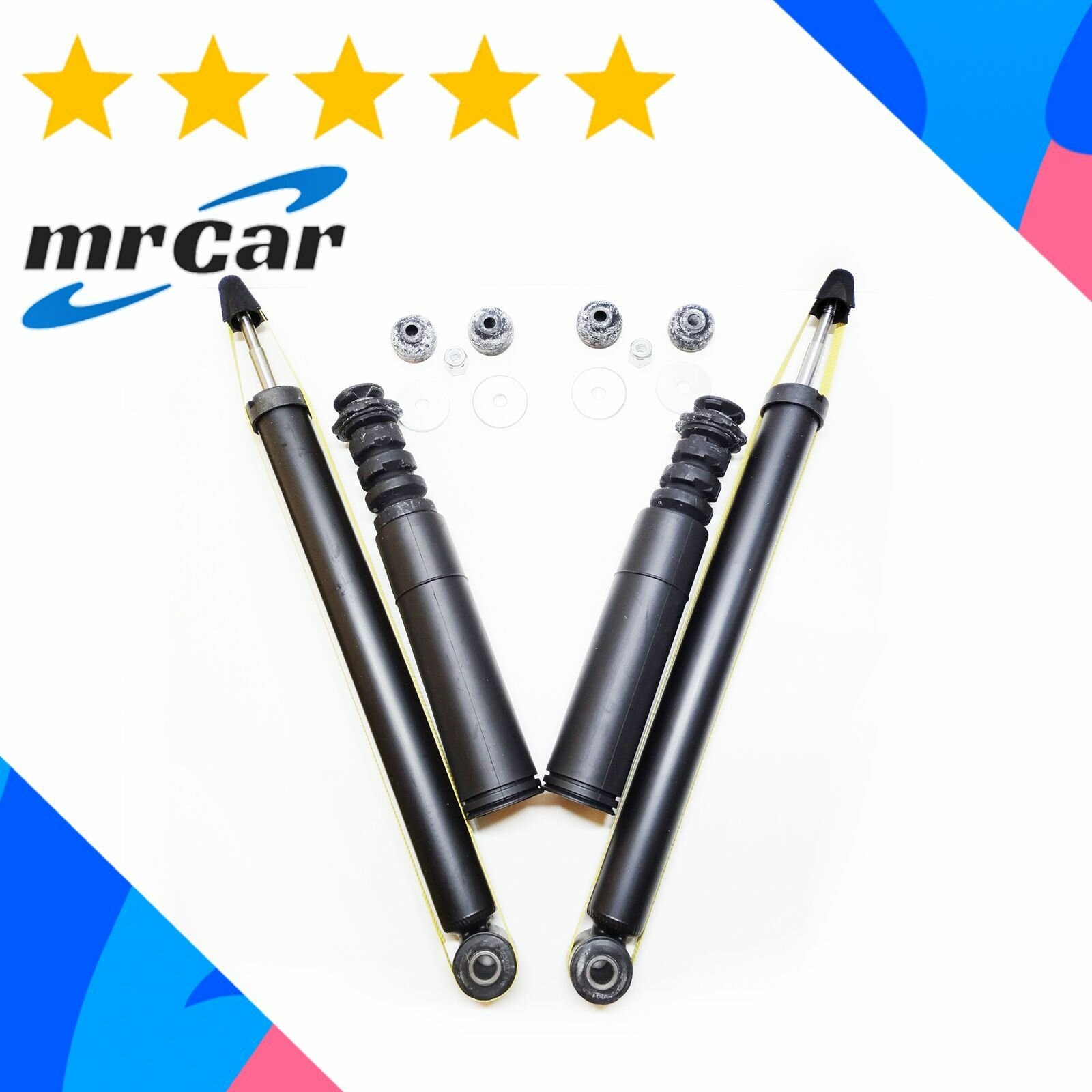 Амортизаторы 2шт задние Duster, Kaptur, Terrano 2wd + комплект пыльники и отбойники