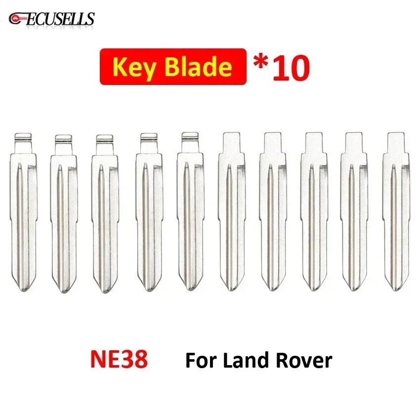 Ecusells, 10 шт./лот, NE38, модифицированный откидной пульт дистанционного ключа, необрезанное лезвие для Land Rover Range Rove Freelander Defender Discovery