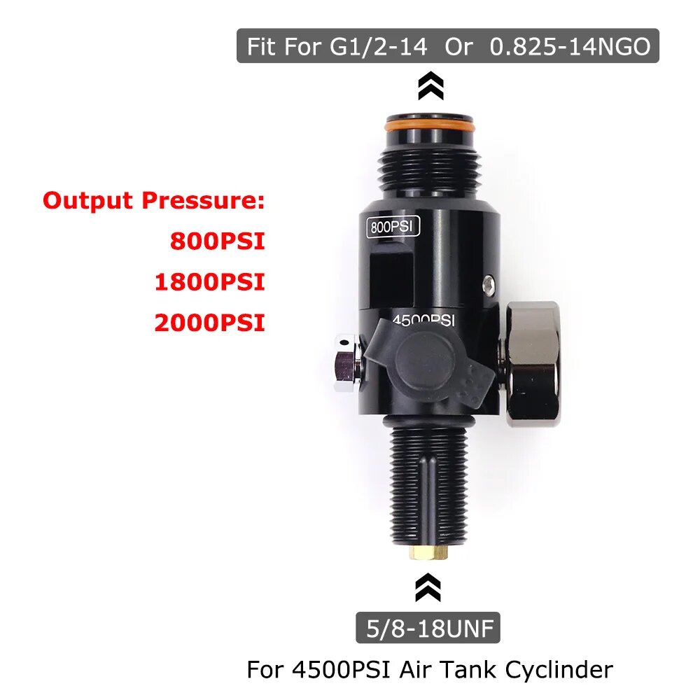 Регулятор цилиндра BAIGO HPA 4500PSI, Output 2000PSI