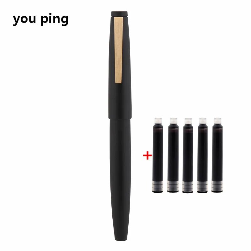 Перьевая ручка Jinhao 80 Черный, 0.3mm, C -5pcs ink Black