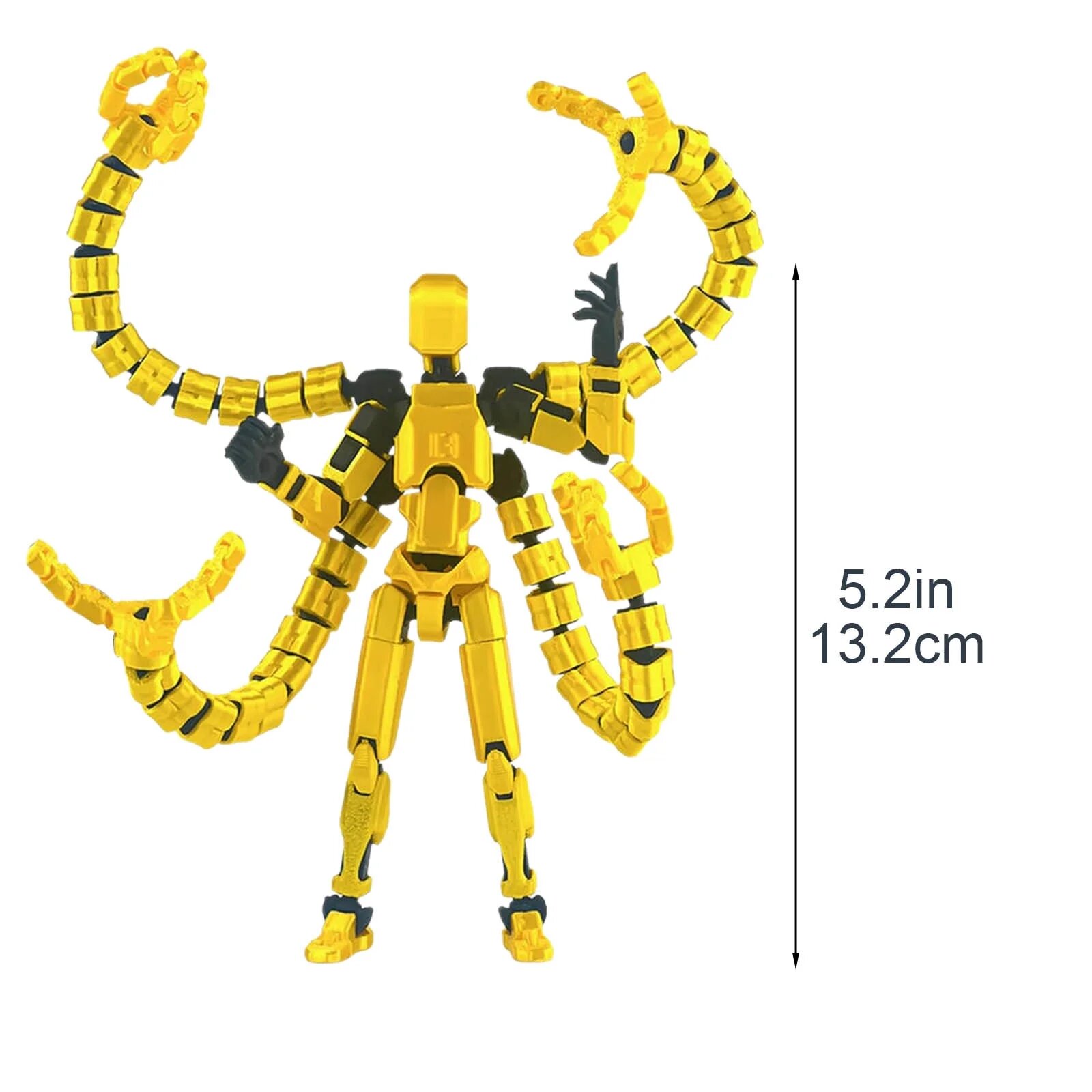 Фигурка T13 Фигурка, напечатанная на 3D-принтере, манекен робота с четырьмя когтями, 13 фигурок, раскройте силу фигурок