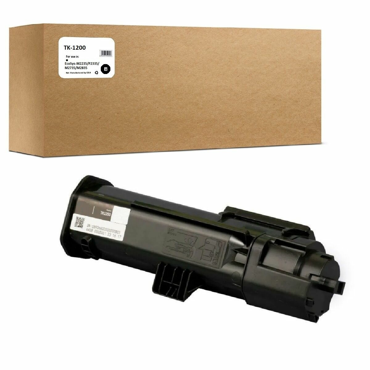 Картридж TK1200 для Kyocera EcoSys-M2235/P2335/M2735/M2835 3K Compatible (совместимый)