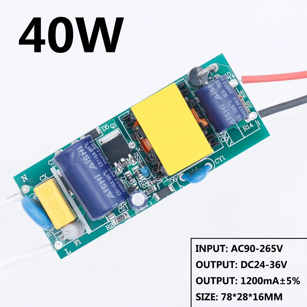 Трансформатор освещения DT&ZM 10-50 Вт 24-36 В 40W 1200mA