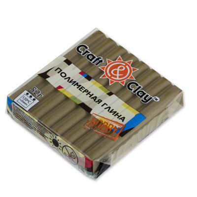 "Craft&Clay" полимерная глина CCH металлик 52 г 1107 бронза