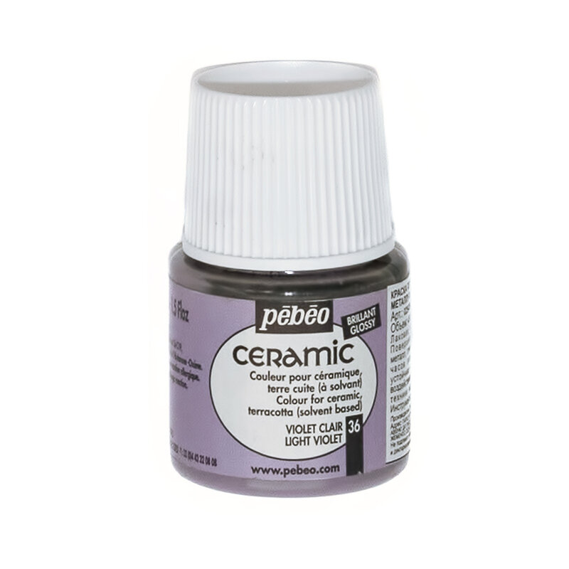 "PEBEO" Краска по керамике и металлу Ceramic 45 мл 025-036 светло-фиолетовый