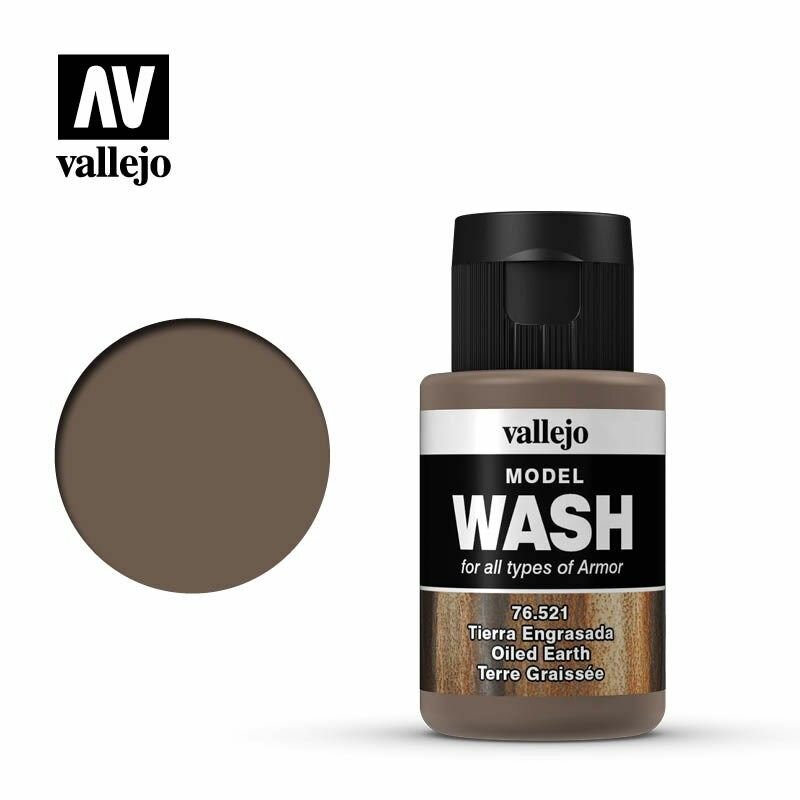 Краска 76521 Model Wash - Oiled Earth 35 ml. Vallejo 76521