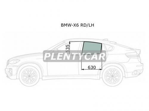 Стекло заднее левое опускное bmw x6 Xyg BMW-X6RD/LH