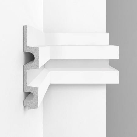 Стеновая панель DECOMASTER "D302", 122x21x2900мм, белая, под покраску