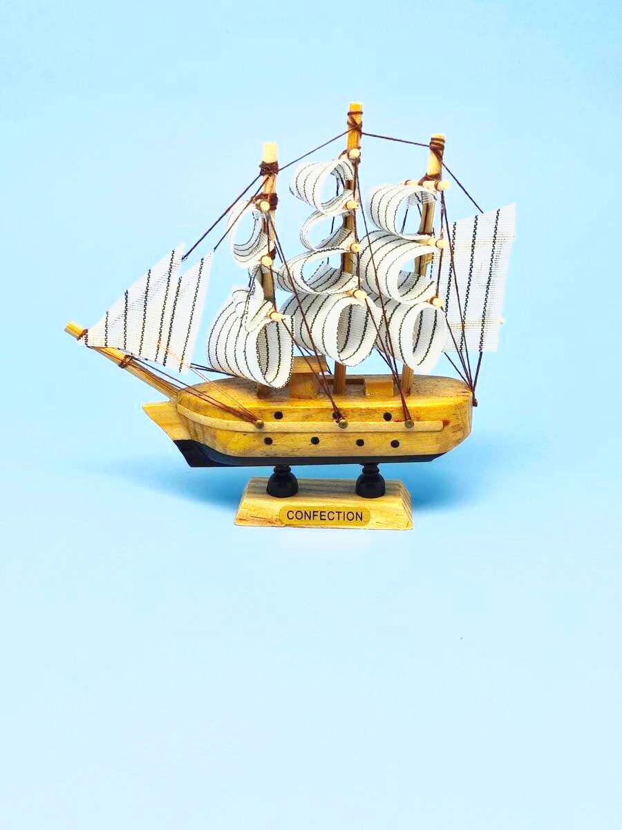 Кораблик сувенирный, в миниатюре, декор для интерьера, 14 см