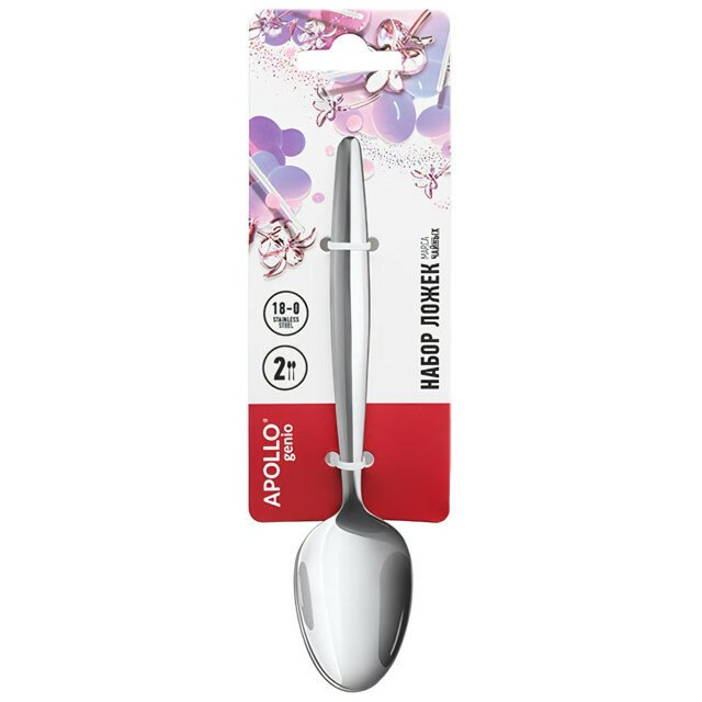 APOLLO Genio Marca набор чайных ложек 2 шт из нержавеющей стали для сервировки чая